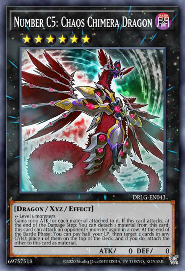 Number C5: Chaos Chimera Dragon - DLCS-EN045 - Common 1st Edition