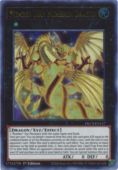 Number 100: Numeron Dragon - DLCS-EN117 - Ultra Rare 1st Edition