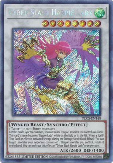 Cyber Slash Harpie Lady - DLCS-EN148 - Secret Rare 1st Edition (Sealed)