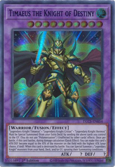 Timaeus the Knight of Destiny (Blue) - DLCS-EN054 - Ultra Rare 1st Edition