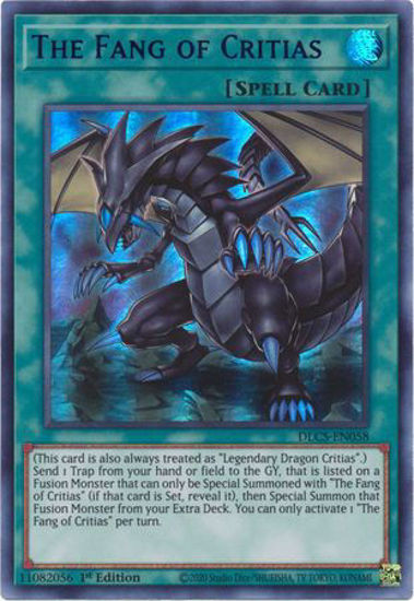 The Fang of Critias (Blue) - DLCS-EN058 - Ultra Rare 1st Edition