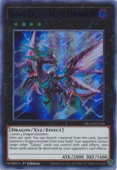 Galaxy Stealth Dragon (Blue) - DLCS-EN126 - Ultra Rare 1st Edition