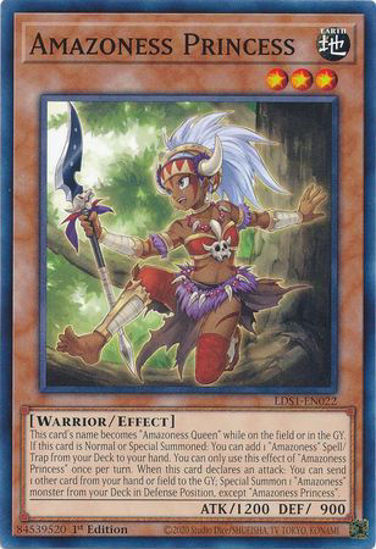 Amazoness Princess - LDS1-EN022 - Common 1st Edition