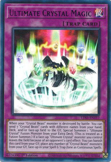 Ultimate Crystal Magic (Purple) - LDS1-EN117 - Ultra Rare 1st Edition