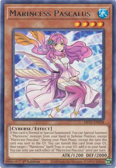 Marincess Pascalus - MP21-EN038 - Rare 1st Edition