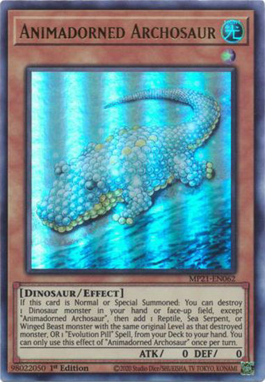 Animadorned Archosaur - MP21-EN062 - Ultra Rare 1st Edition