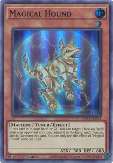 Magical Hound - MP21-EN063 - Super Rare 1st Edition