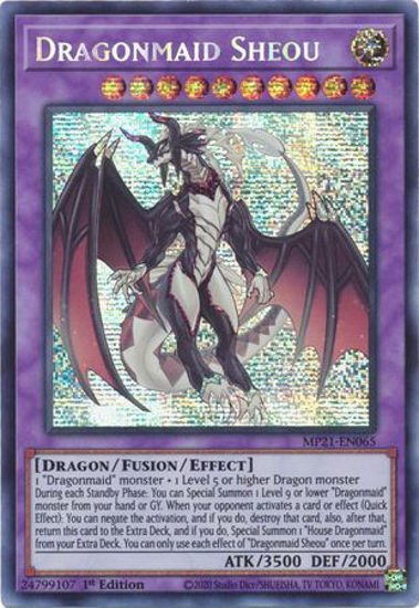 Dragonmaid Sheou - MP21-EN065 - Prismatic Secret Rare 1st Edition