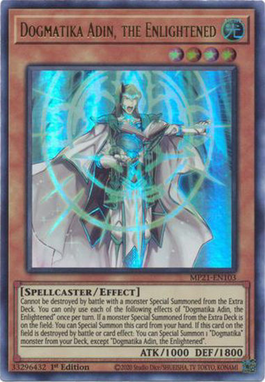 Dogmatika Adin, the Enlightened - MP21-EN103 - Ultra Rare 1st Edition