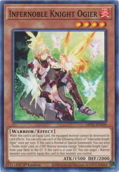 Infernoble Knight Ogier - MP21-EN109 - Common 1st Edition