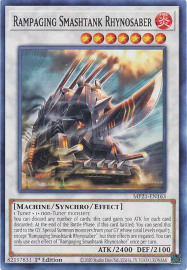 Rampaging Smashtank Rhynosaber - MP21-EN163 - Common 1st Edition