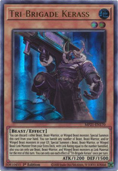 Tri-Brigade Kerass - MP21-EN170 - Ultra Rare 1st Edition