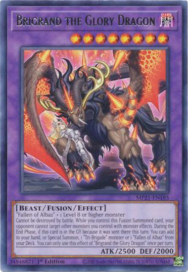 Brigrand the Glory Dragon - MP21-EN185 - Rare 1st Edition