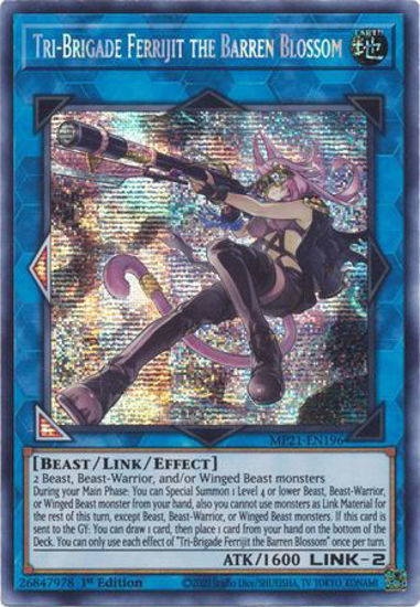 Tri-Brigade Ferrijit the Barren Blossom - MP21-EN196 - Prismatic Secret Rare 1st Edition