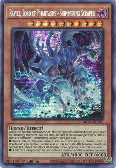 Raviel, Lord of Phantasms - Shimmering Scraper - MP21-EN248 - Prismatic Secret Rare 1st Edition