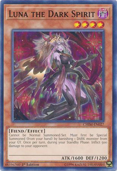 Luna the Dark Spirit - CHIM-EN027 - Common 1st Edition