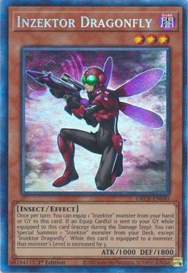 Inzektor Dragonfly - GRCR-EN040 - Super Rare 1st Edition