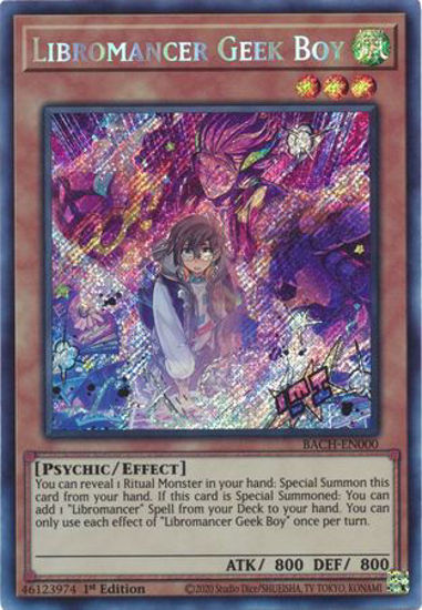 Libromancer Geek Boy - BACH-EN000 - Secret Rare 1st Edition