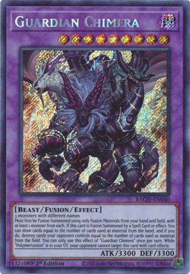 Guardian Chimera - BACH-EN040 - Secret Rare 1st Edition