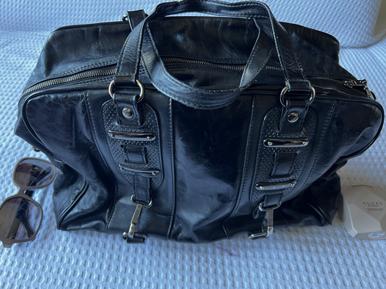 BALENCIAGA HOOK ORIGINAL crna kozna torba tasna