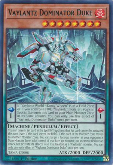 Vaylantz Dominator Duke - TAMA-EN008 - Rare 1st Edition