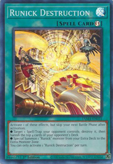 Runick Destruction - TAMA-EN031 - Super Rare 1st Edition