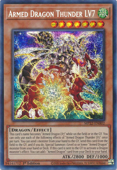 Armed Dragon Thunder LV7 - MP22-EN002 - Prismatic Secret Rare 1st Edition