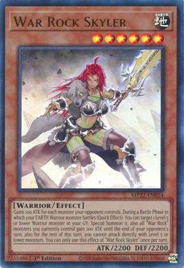 War Rock Skyler - MP22-EN054 - Ultra Rare 1st Edition