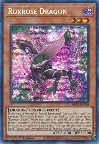 Roxrose Dragon - MP22-EN060 - Prismatic Secret Rare 1st Edition