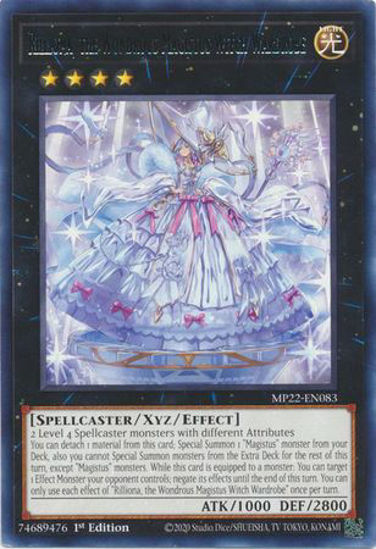 Rilliona, the Wondrous Magistus Witch Wardrobe - MP22-EN083 - Rare 1st Edition