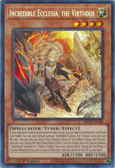 Incredible Ecclesia, the Virtuous - MP22-EN188 - Prismatic Secret Rare 1st Edition