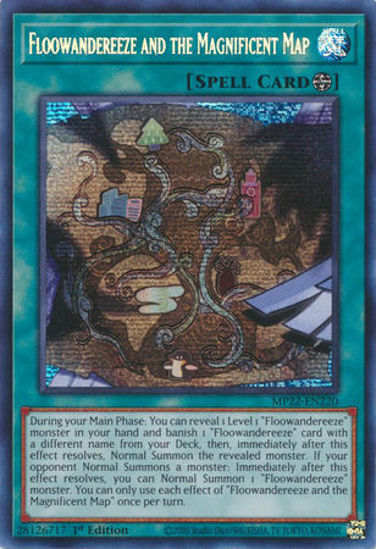 Floowandereeze and the Magnificent Map - MP22-EN220 - Prismatic Secret Rare 1st Edition