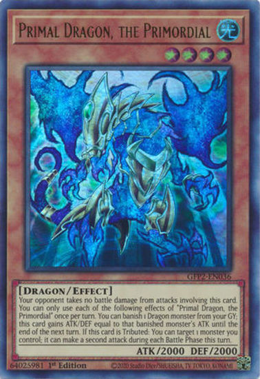 Primal Dragon, the Primordial - GFP2-EN036 - Ultra Rare 1st Edition