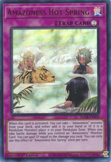 Amazoness Hot Spring - BLCR-EN039 - Ultra Rare 1st Edition