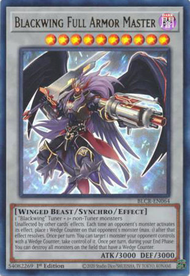 Blackwing Full Armor Master - BLCR-EN064 - Ultra Rare 1st Edition