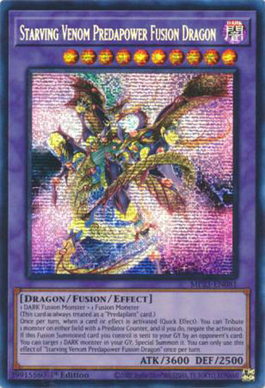 Starving Venom Predapower Fusion Dragon - MP23-EN081 - Prismatic Secret Rare 1st Edition