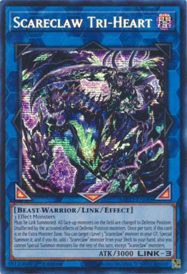 Scareclaw Tri-Heart - MP23-EN088 - Prismatic Secret Rare 1st Edition