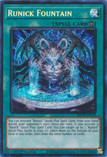 Runick Fountain - MP23-EN239 - Prismatic Secret Rare 1st Edition