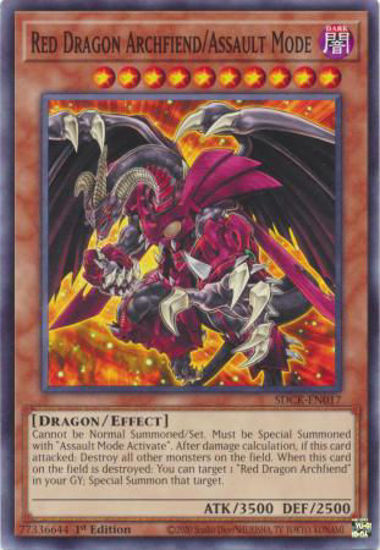 Red Dragon Archfiend/Assault Mode - SDCK-EN017 - Common 1st Edition