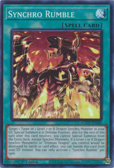 Synchro Rumble - AGOV-EN060 - Super Rare 1st Edition