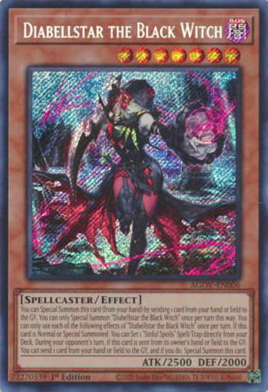 Diabellstar the Black Witch - AGOV-EN006 - Secret Rare 1st Edition