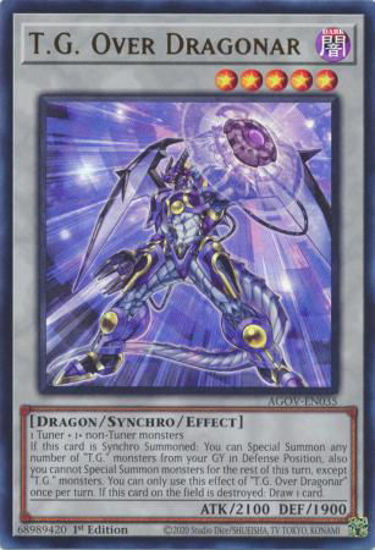 T.G. Over Dragonar - AGOV-EN035 - Ultra Rare 1st Edition