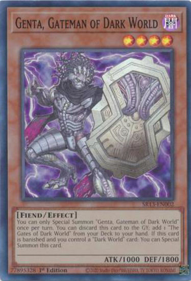 Genta, Gateman of Dark World - SR13-EN002 - Super Rare 1st Edition