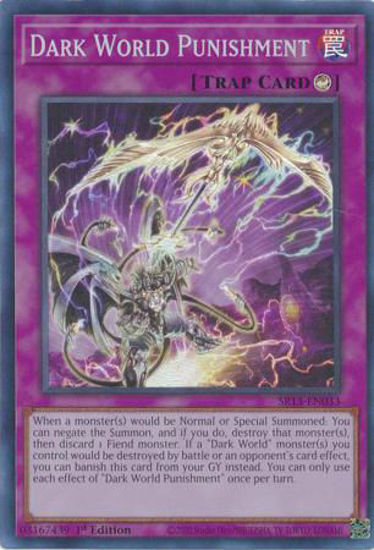 Dark World Punishment - SR13-EN033 - Super Rare 1st Edition