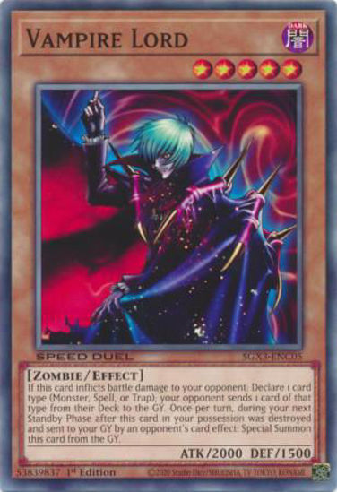 Vampire Lord - SGX3-ENC05 - Common 1st Edition