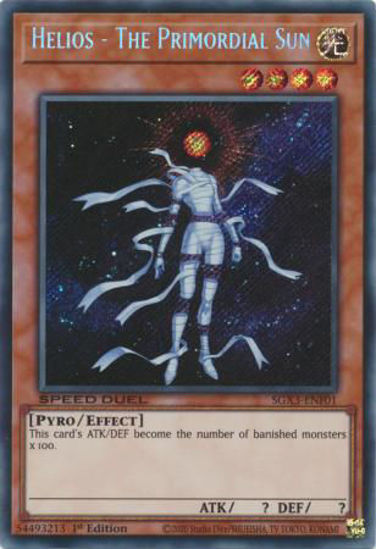 Helios - The Primordial Sun - SGX3-ENF01 - Secret Rare 1st Edition