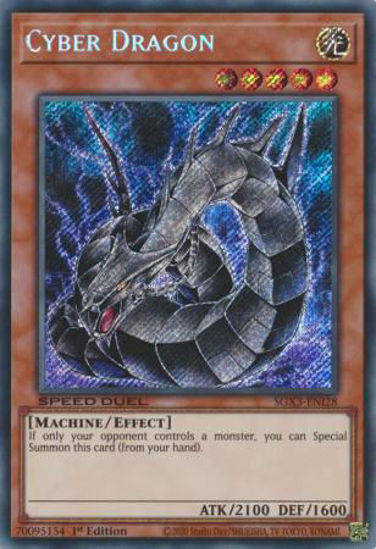 Cyber Dragon - SGX3-ENI28 - Secret Rare 1st Edition