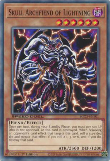 Skull Archfiend of Lightning - SGX3-ENE01 - Common 1st Edition