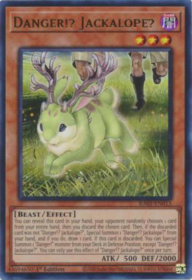 Danger!? Jackalope? - RA01-EN013 - (V.2 - Ultra Rare) 1st Edition