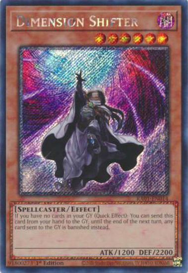 Dimension Shifter - RA01-EN014 - (V.4 - Platinum Secret Rare) 1st Edition